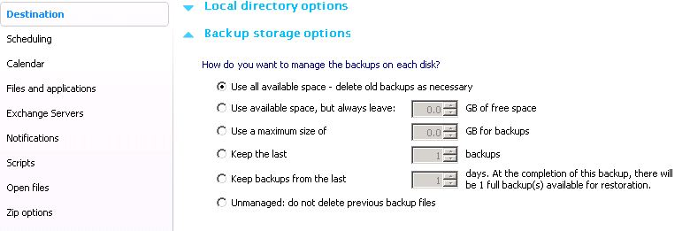 BackupAssist - Choosing the right scheme for your backup job.
